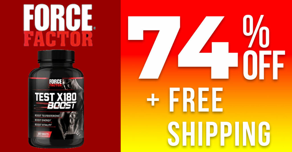 Exclusive Force Factor Test X180 Boost Offer – Best Practices